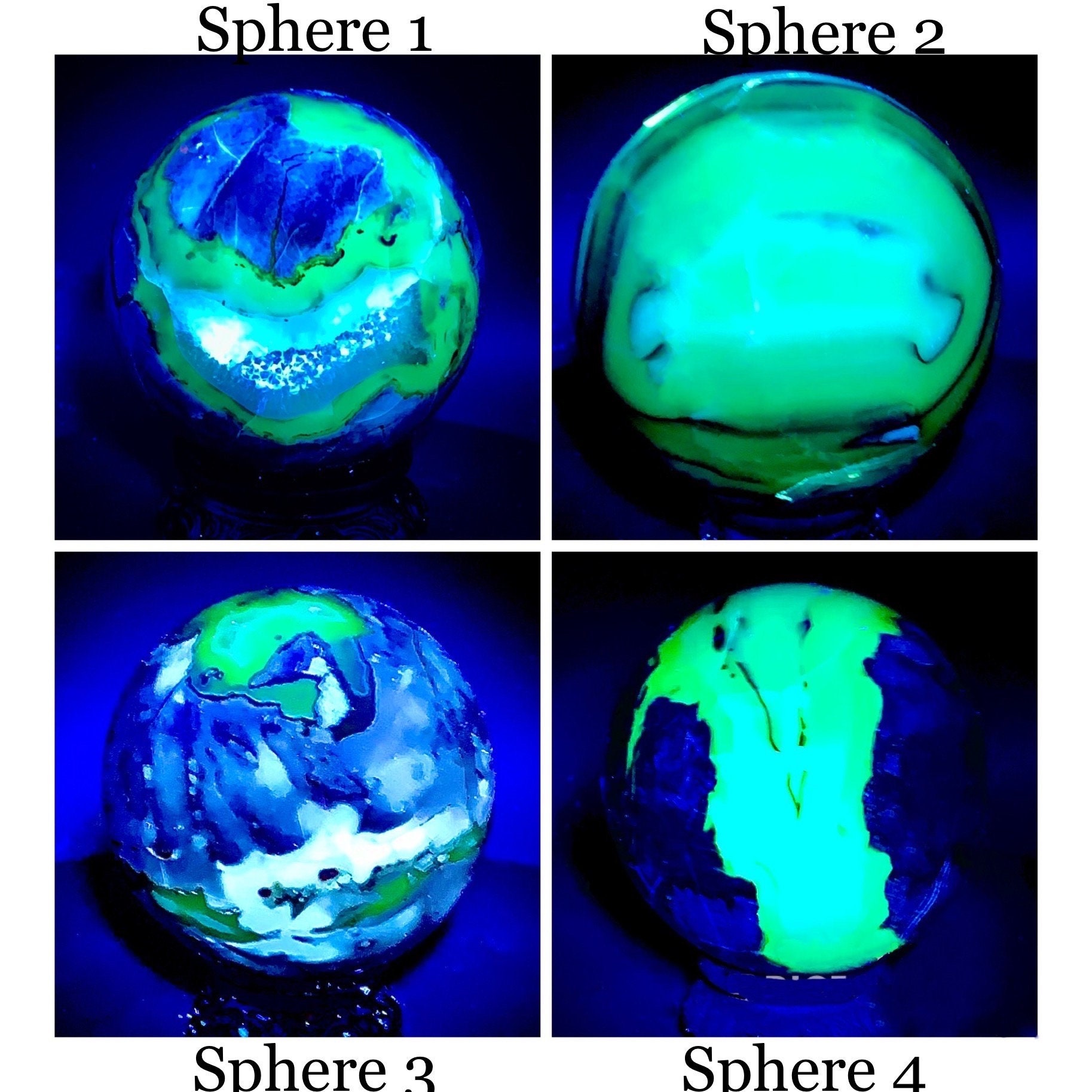 Stunning Volcano Agate Spheres UV Reactive - Etsy