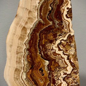 Dendritic Banded Calcite Slab With Raw Edge - Pick Your Favorite! - Etsy