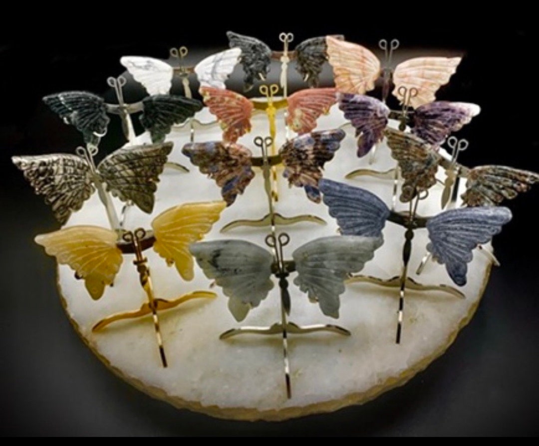 Crystal Butterfly Wings Includes Stand Hand Carved Pick Your Favorites ...