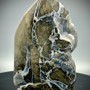 Volcano Agate Freeform With Incredible and Rare Blue Boytroidal Druzy ...