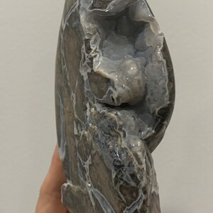 Volcano Agate Freeform With Incredible and Rare Blue Boytroidal Druzy ...