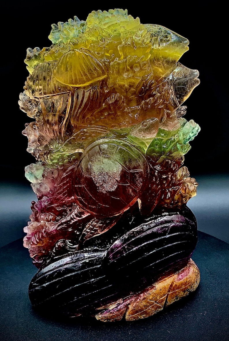 Rainbow Fluorite Hand Carving - Marine Life - 3.25 Lbs! - Etsy