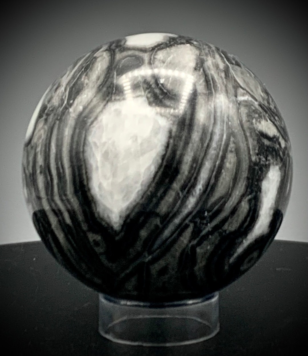 Black Banded Agate Sphere - 1.17 Lbs! - Etsy