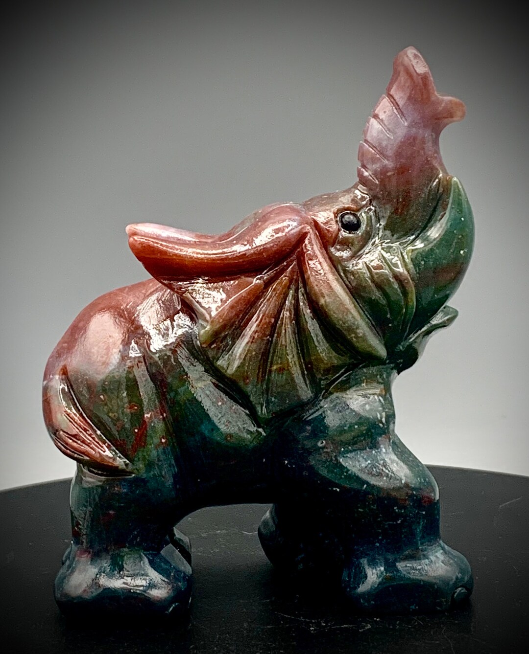 Gradient Rainbow Ocean Jasper Elephant - Hand Carved - 1.08 Lbs! - Etsy