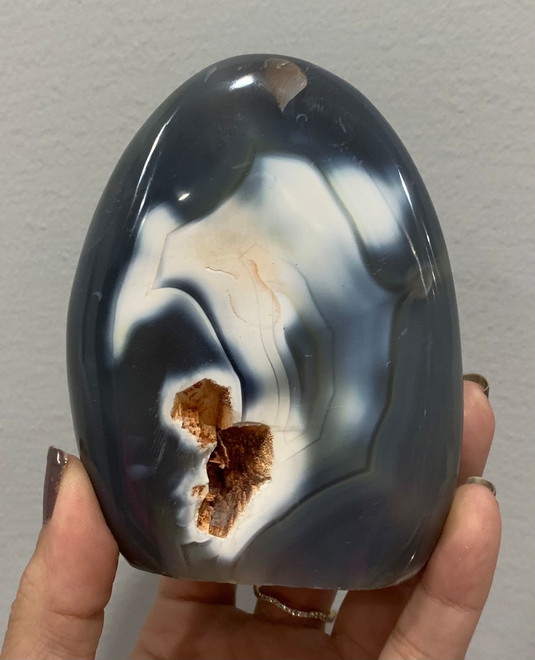 Stunning Orca Agate Freeform - Rare Red Druzy - 1.28 Lbs - Etsy