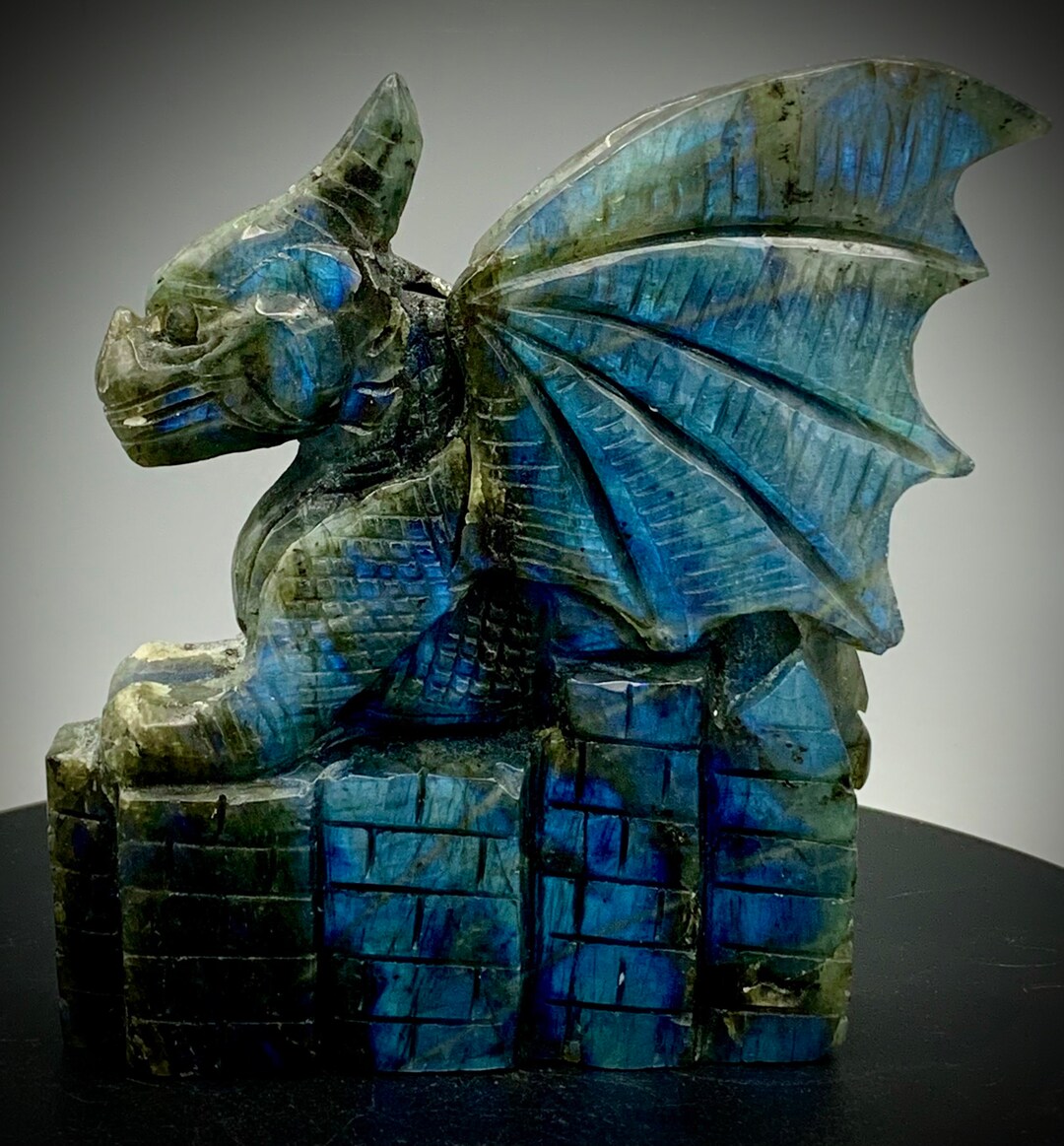 Flashy Labradorite Dragon - Hand Carved - High Quality - 1.73 Lbs! - Etsy