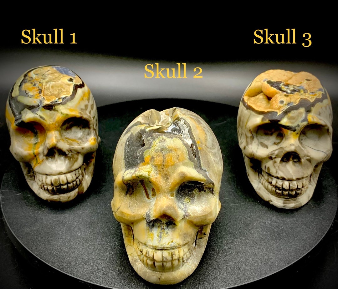 Volcano Agate Skulls - Druzy - UV Reactive! Hand Carved - Etsy