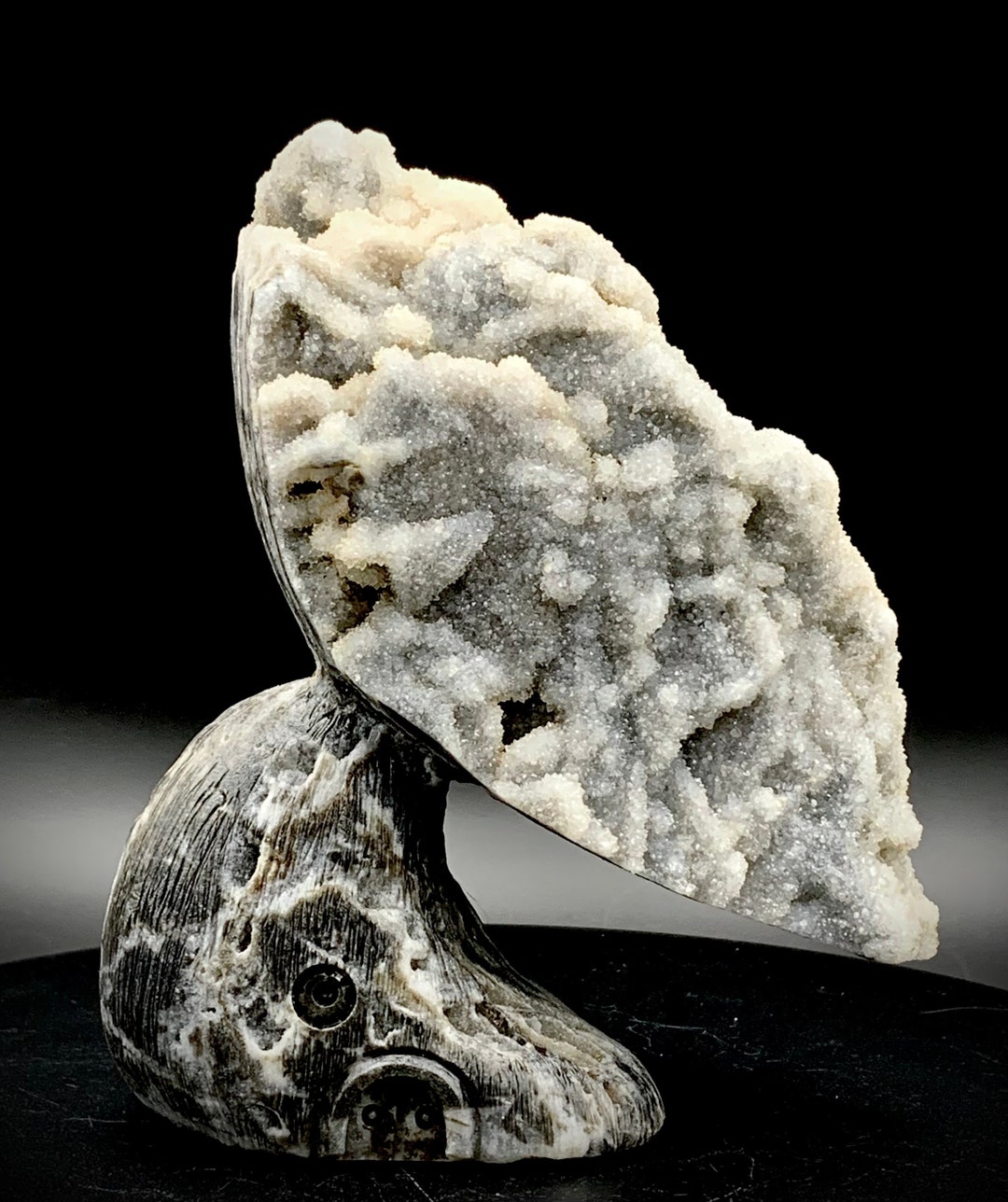 Mushroom House - Druzy Sphalerite - Hand Carved - Extra Large - 1.89 ...