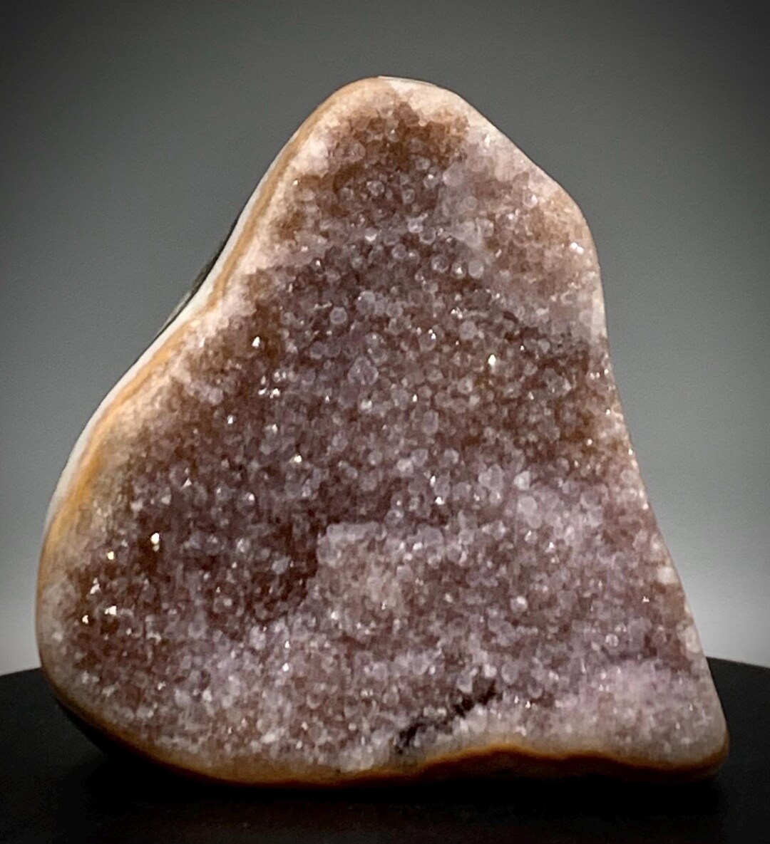 Amethyst Auralite Geode - Unique Yellow Banding - Rare and High Quality ...