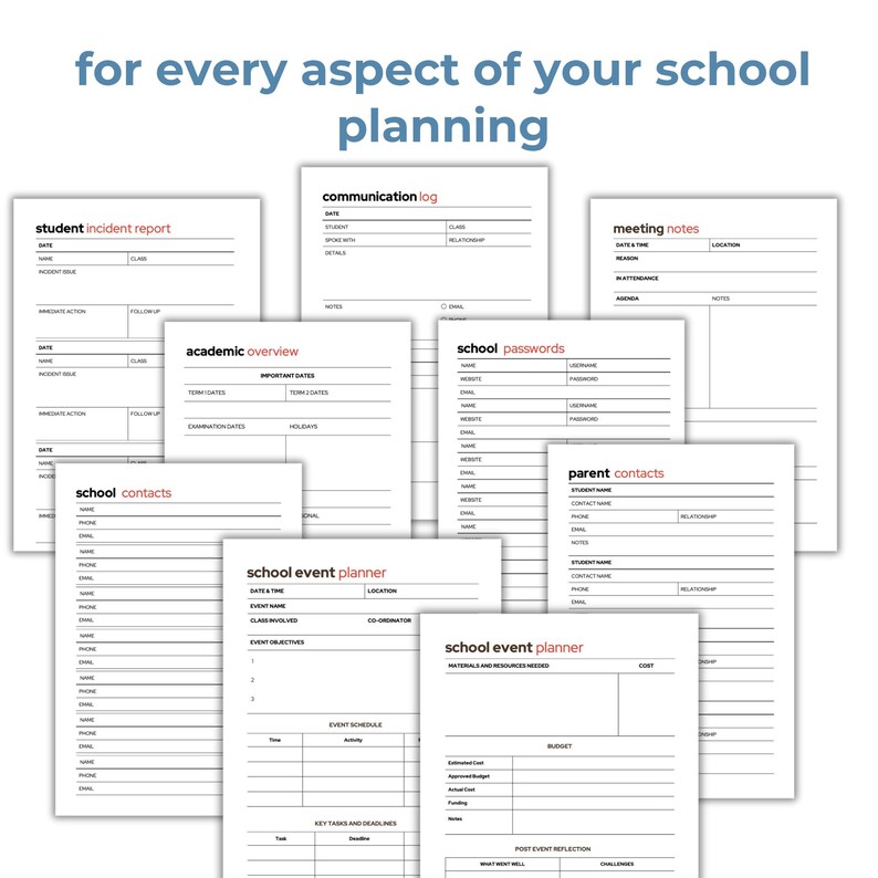 Ultimate Teacher Planner Printable | Digital Lesson Planner | Monthly ...