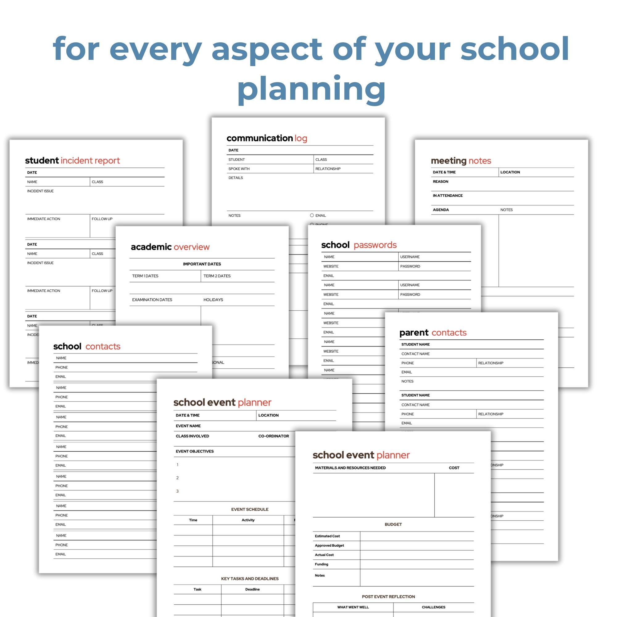 Ultimate Teacher Planner Printable | Digital Lesson Planner | Monthly ...