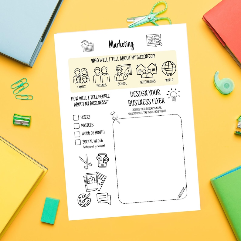 Kids Entrepreneur Start-up Kit | Printable Business Planner for Kids ...