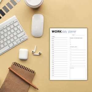 Work & Home Office Planner Printable Bundle - Organize Projects, Tasks ...
