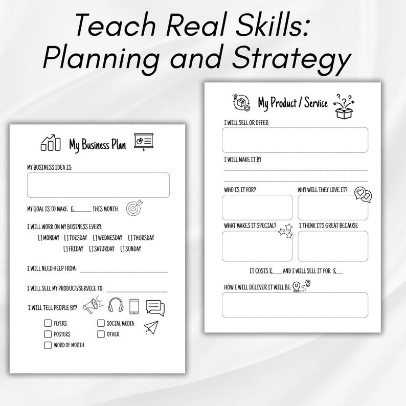 Kids Entrepreneur Start-up Kit | Printable Business Planner for Kids ...