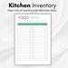 Kitchen Inventory Tracker: Pantry, Fridge, Freezer Printable Organizer ...