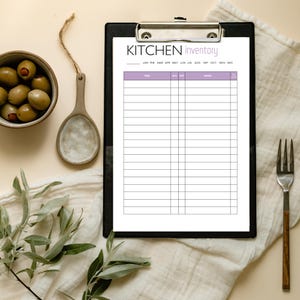 Kitchen Inventory Tracker: Pantry, Fridge, Freezer Printable Organizer ...