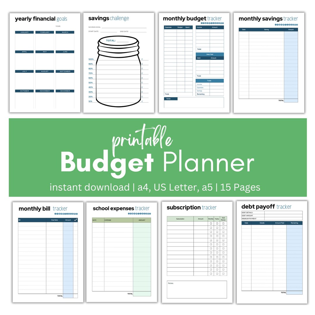 Monthly Family Budget Planner: Expense Tracker & Financial Organizer ...