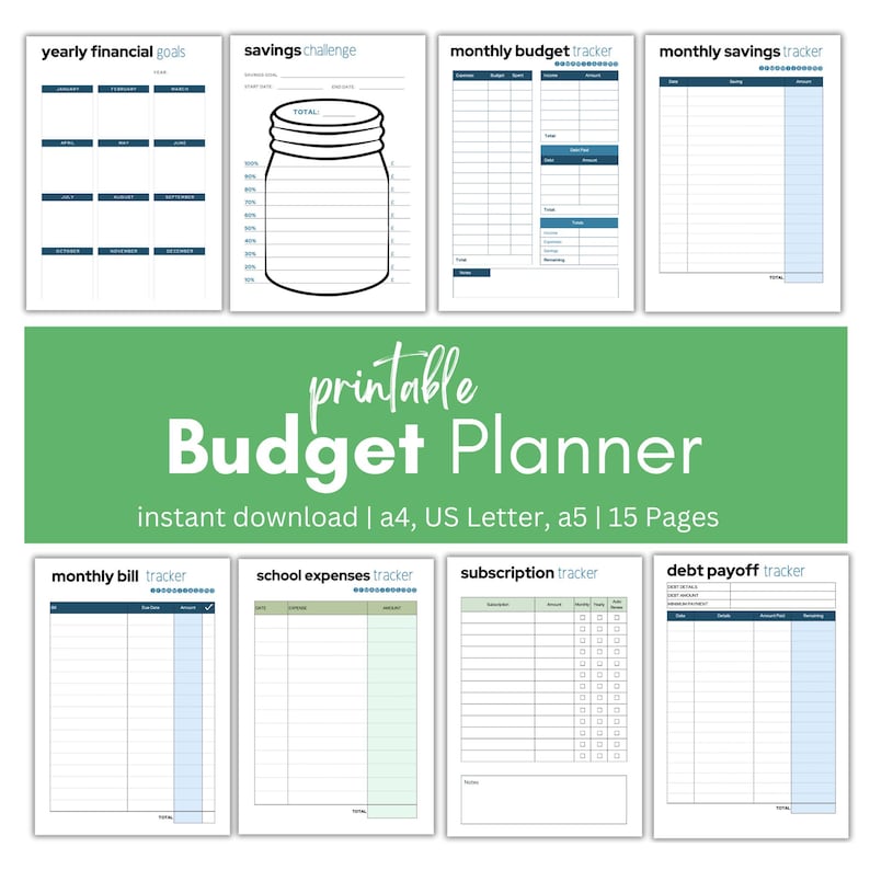 Monthly Family Budget Planner: Expense Tracker & Financial Organizer ...