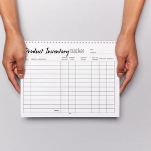 Minimalist Product Inventory Tracker: 3 Layouts (digital Download) - Etsy