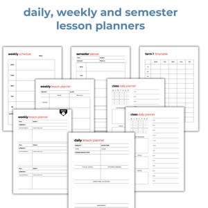 Ultimate Teacher Planner Printable | Digital Lesson Planner | Monthly ...