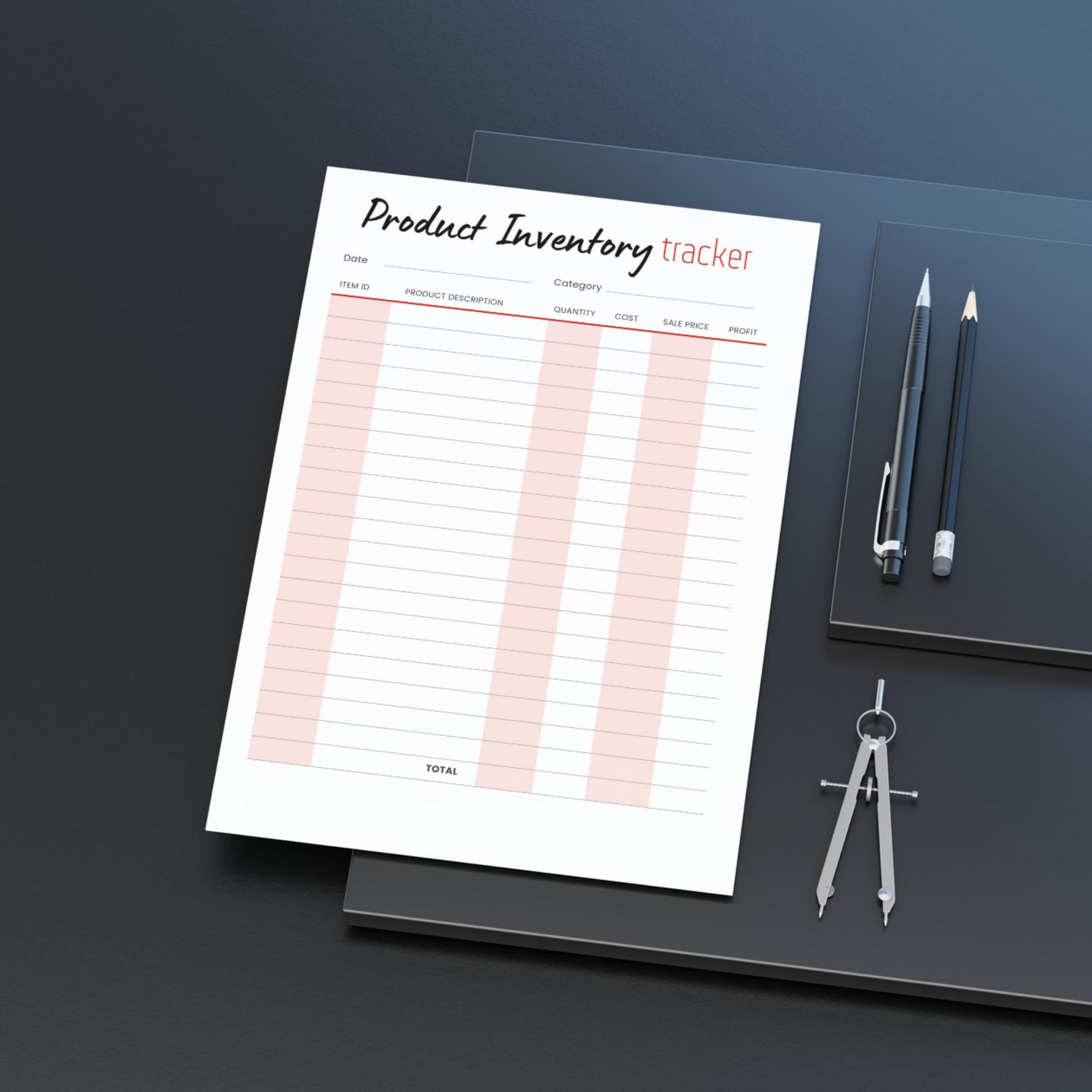 Product Inventory Tracker Spreadsheet: Small Business Stock & Sales ...