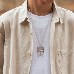 Caesar Augustus Silver Pendant - Etsy