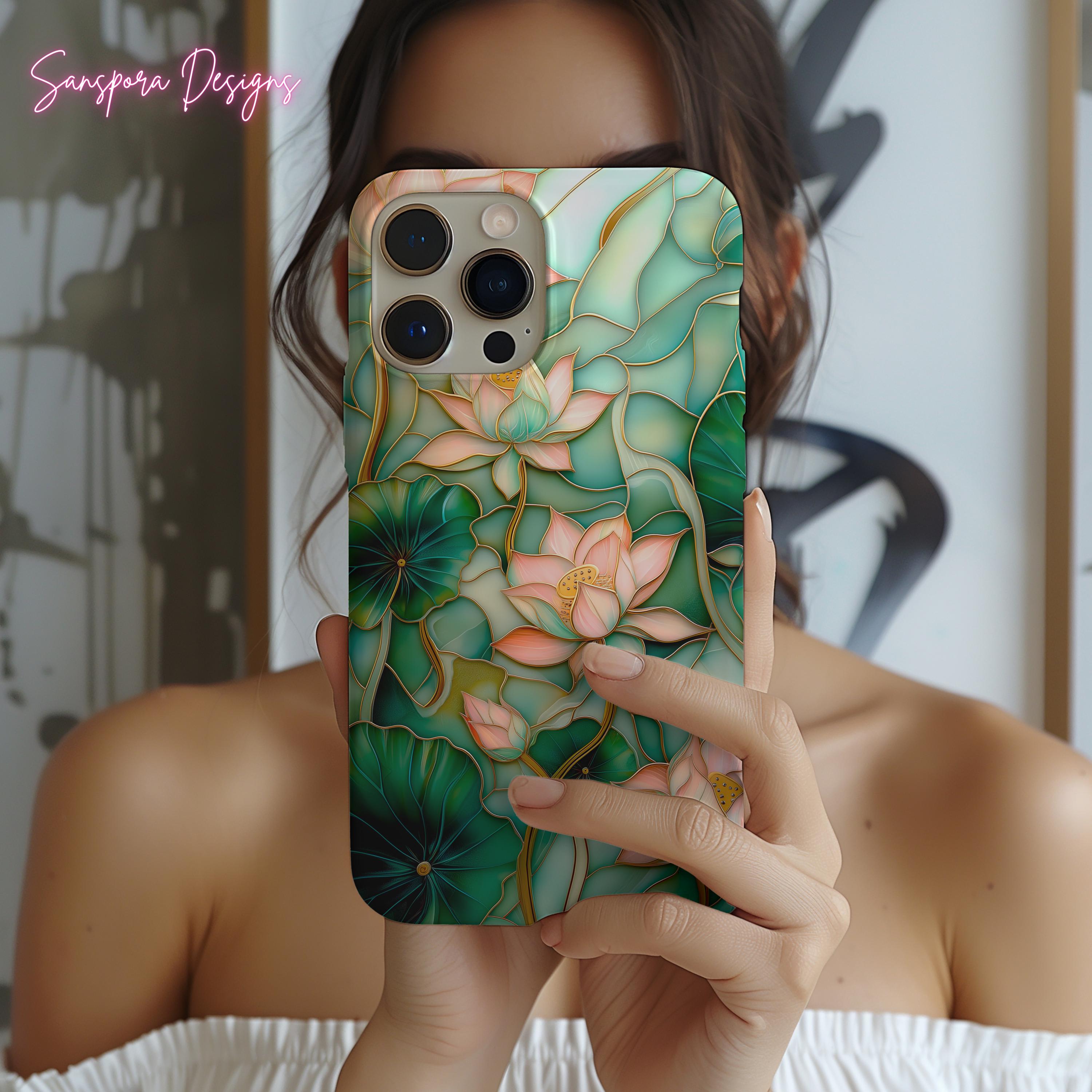 Elegant Lotus Flower Phone Case, Nature-inspired Art, Gift for Nature ...