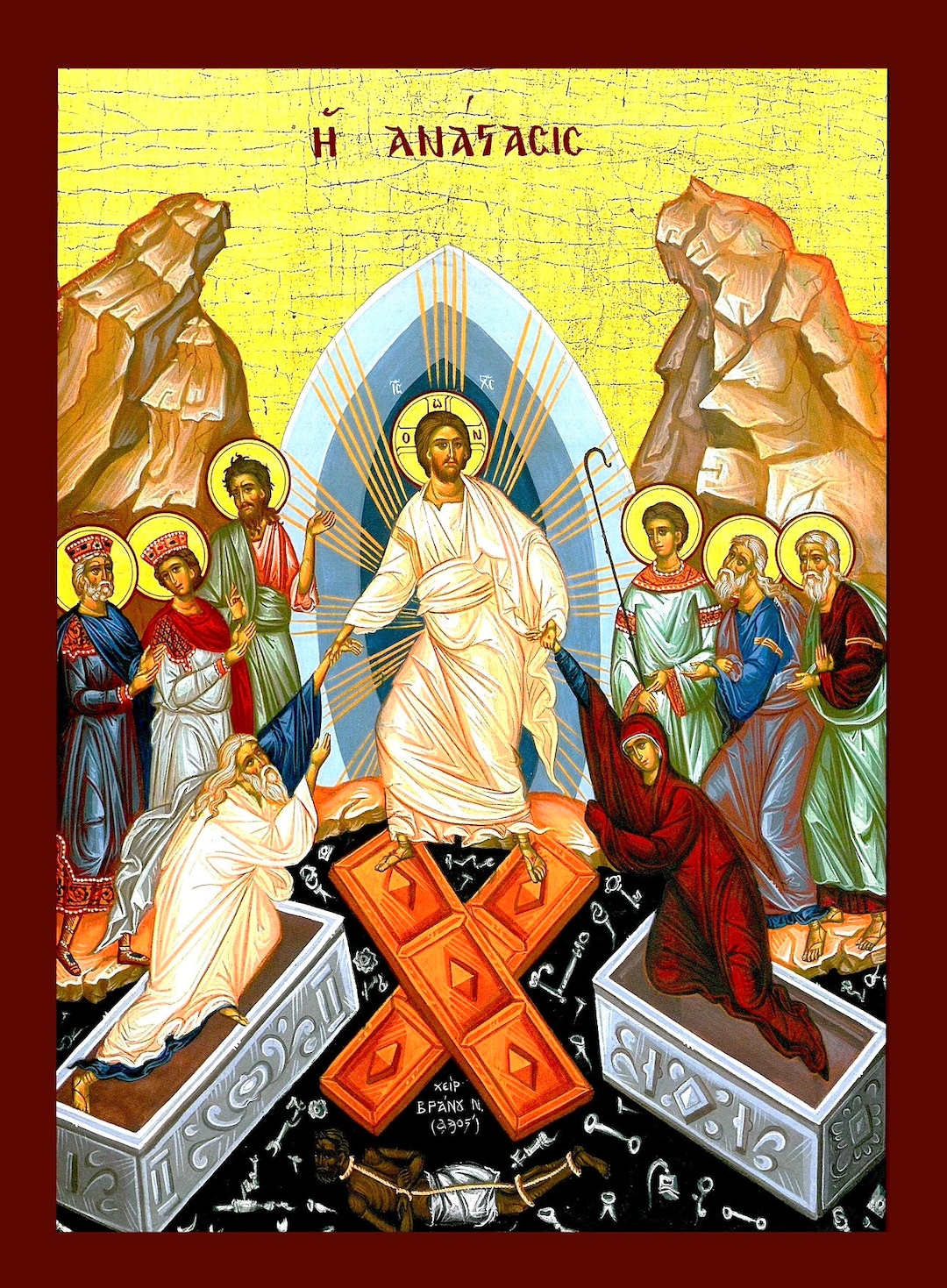 Resurrection of Jesus Christ - Greek Orthodox Christian Byzantine ...