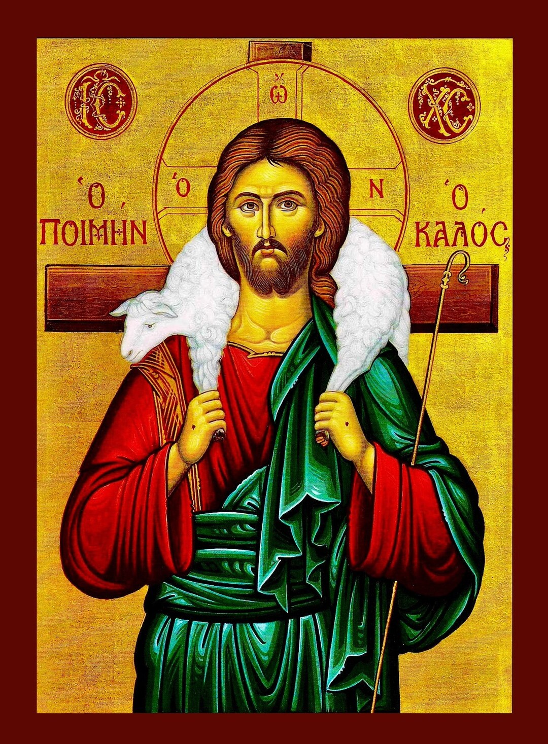 Jesus Christ - Greek Orthodox Christian Byzantine Wooden Icon - Etsy