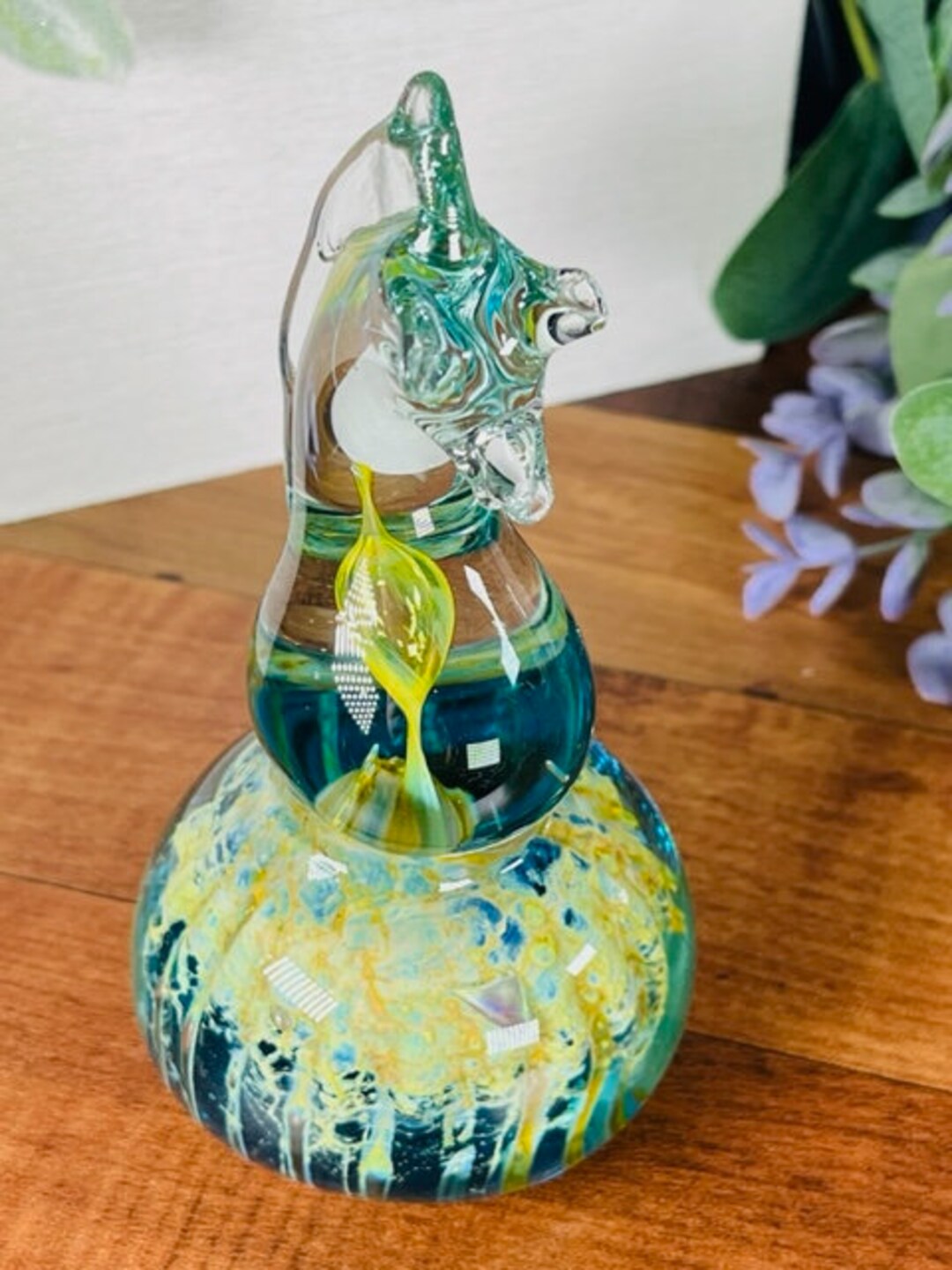 Stunning Vintage Mdina Medina Glass Malta Seahorse Sea Horse ...
