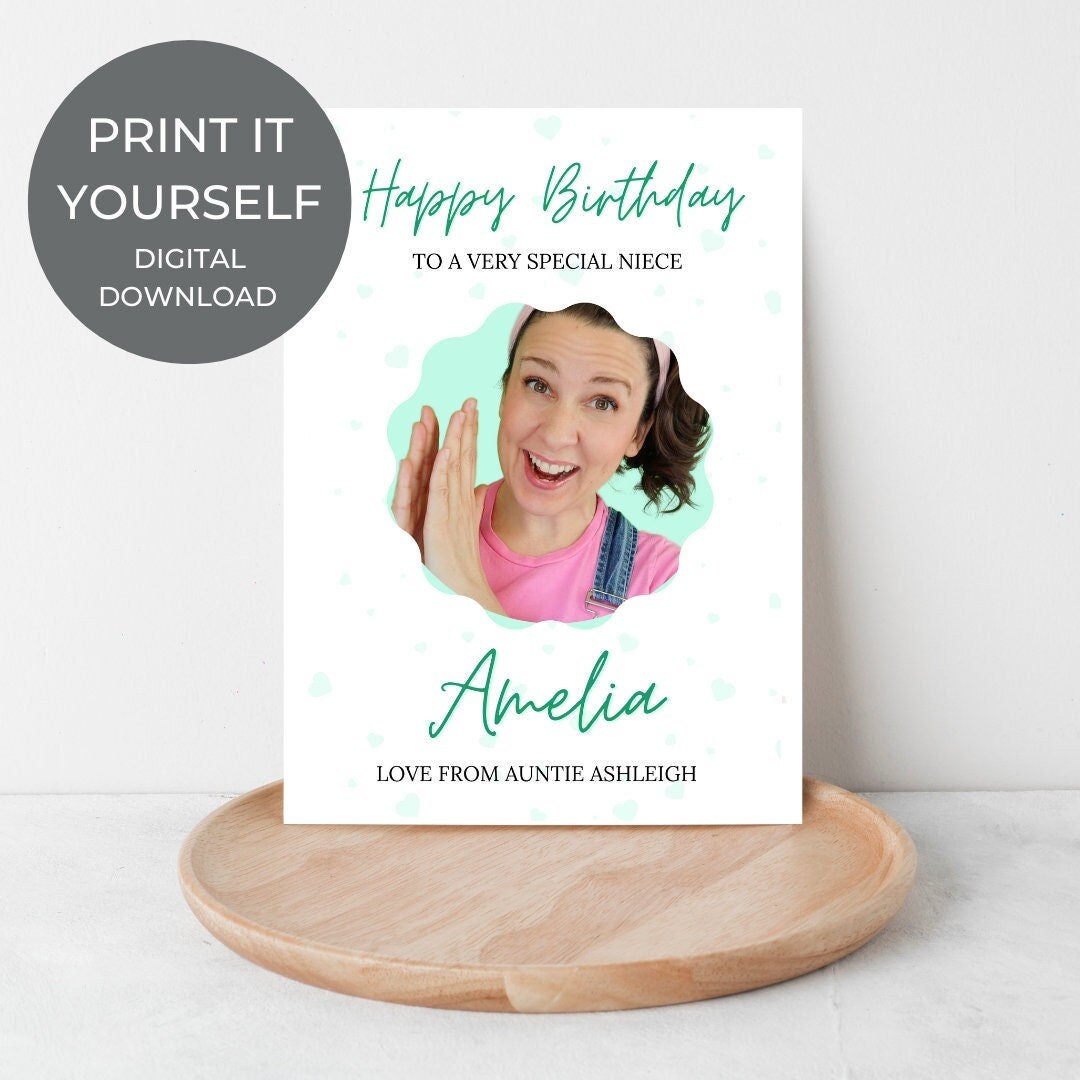 DIGITAL DOWNLOAD, Ms Rachel Card, Personalised Ms Rachel Card, Miss ...