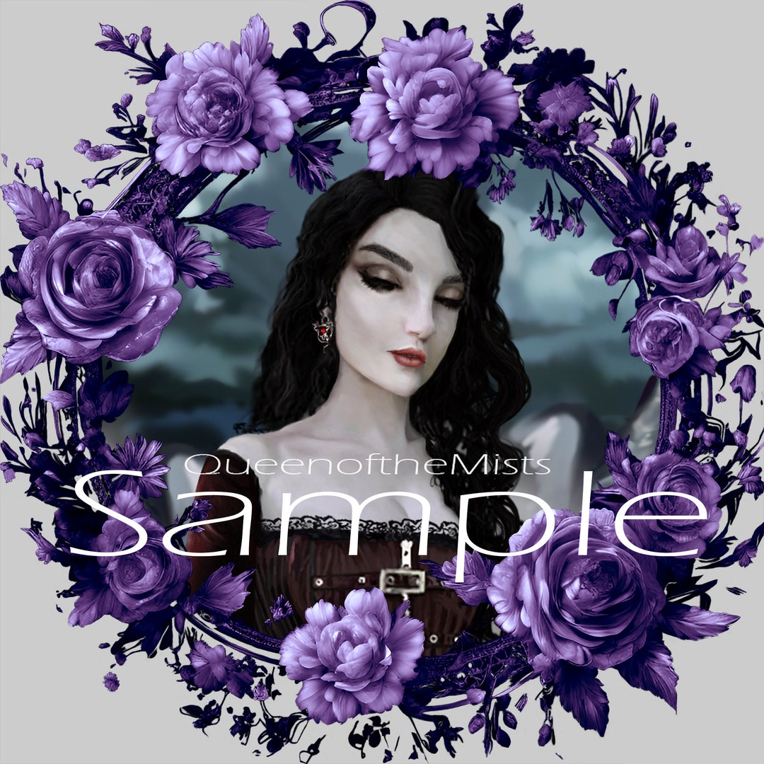 Purple Flowers Token Border (TTRPG) - Etsy