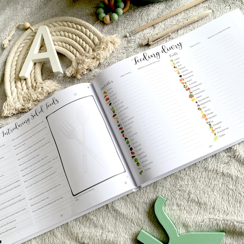 Personalized Baby Diary, Hello Little Baby Journal, Newborn Gift, 42 ...