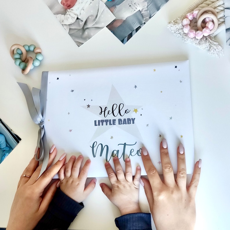 Personalized Baby Diary Hello Little Baby Journal Newborn - Etsy