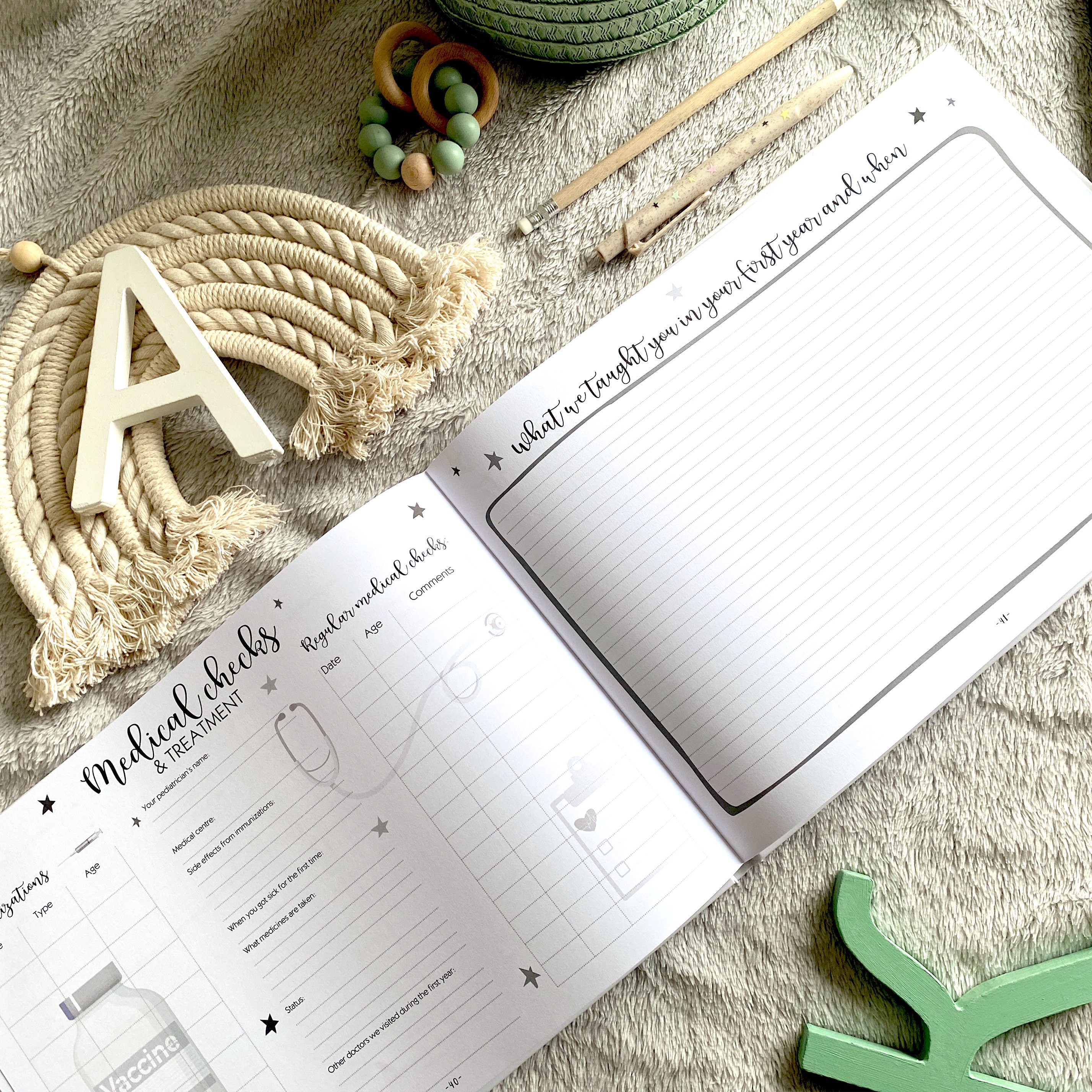 Personalized Baby Diary Hello Little Baby Journal Newborn - Etsy