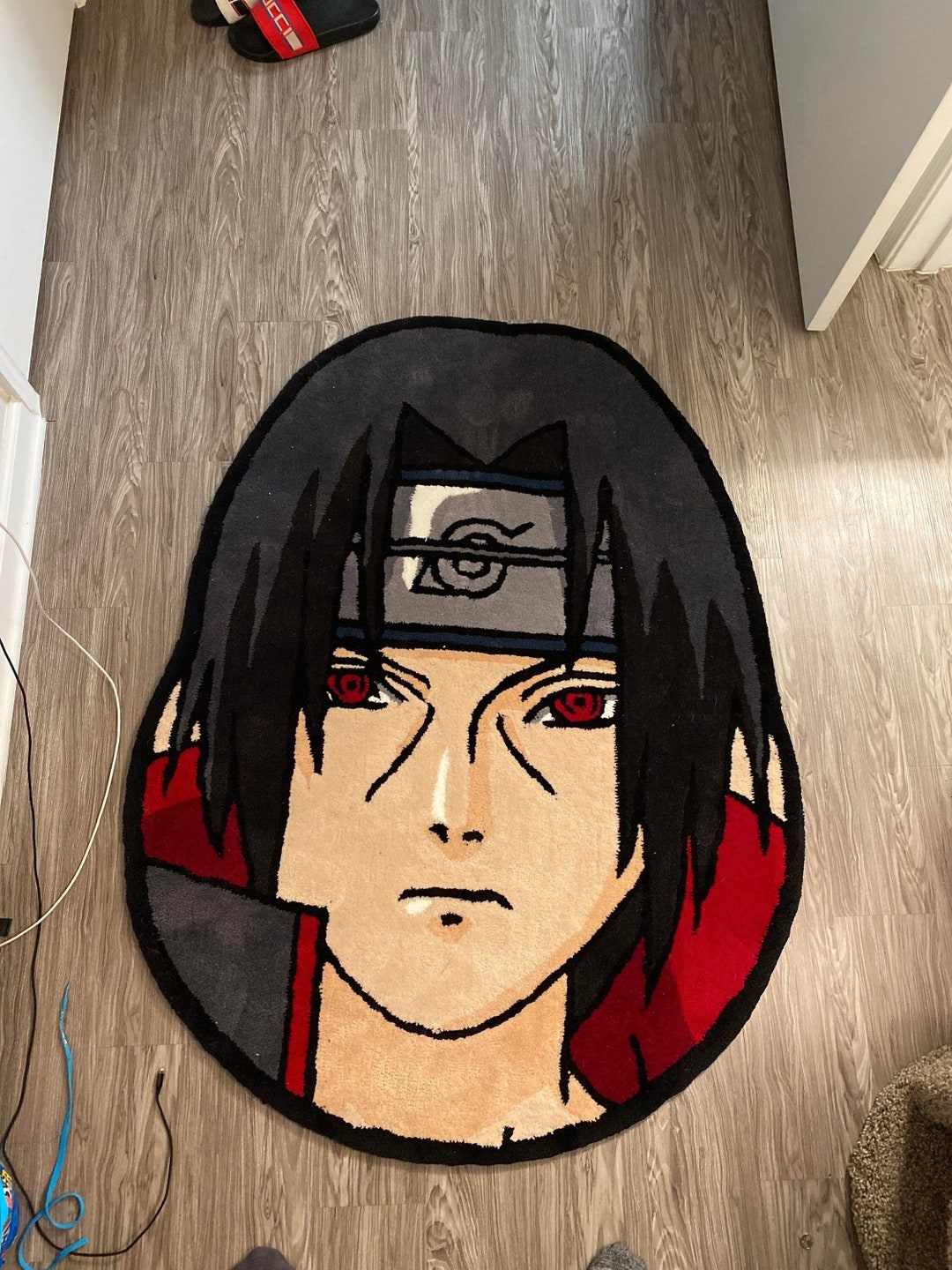 Itachi Naruto Anime Design Hand-tufted Rugs 100% Wool - Etsy