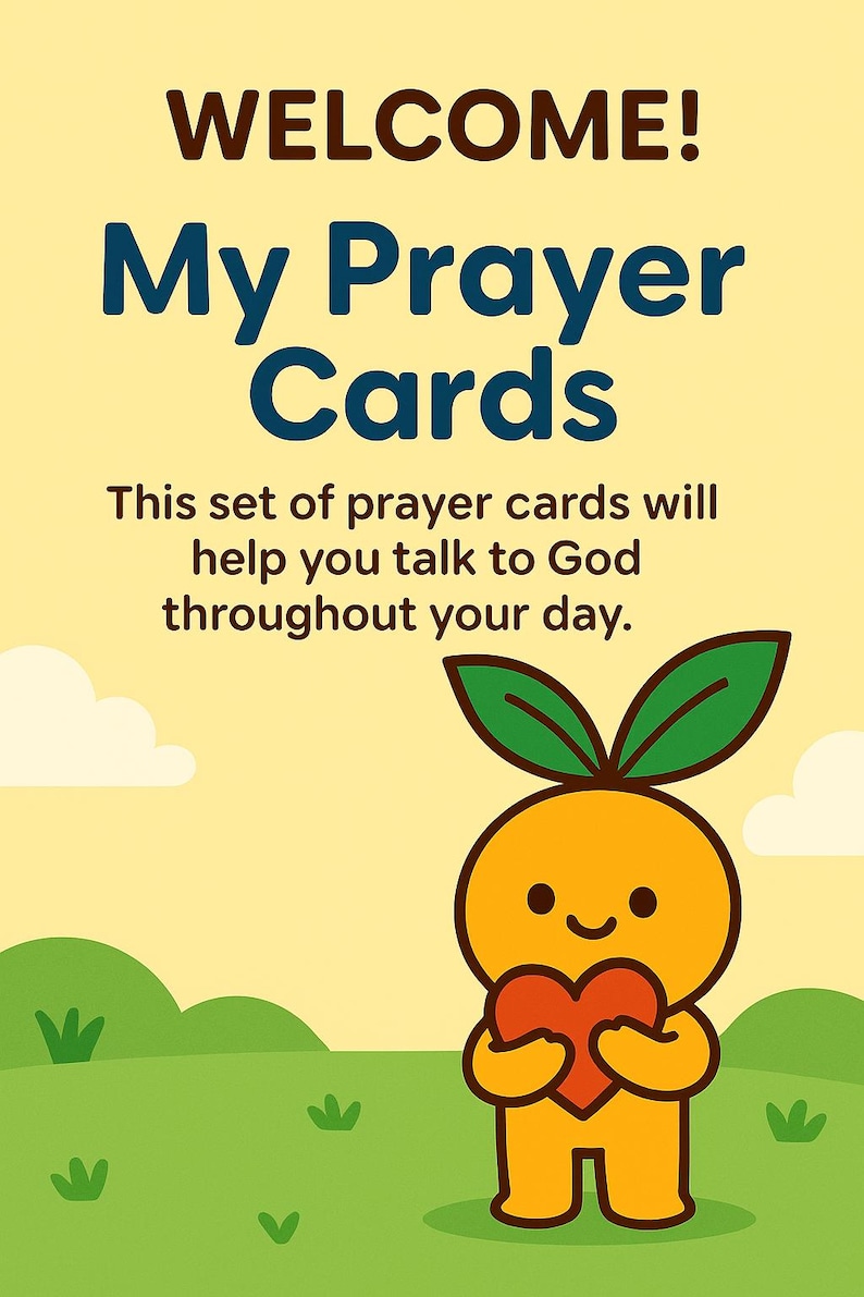 Christian Prayer Cards for Kids: Bible Verses & Affirmations (PDF ...