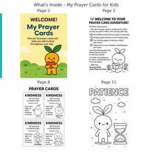 Christian Prayer Cards for Kids: Bible Verses & Affirmations (PDF ...