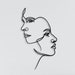 One Line Art Pair Faces Svg, Png, Dxf, Ai, Minimal Face, Single Line ...