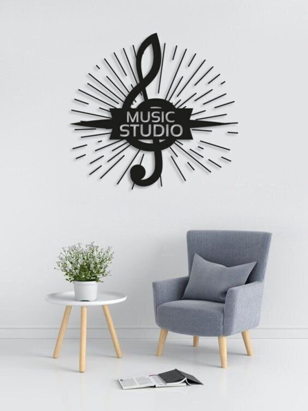 Music Monogram SVG, Music Notes SVG, Treble Clef SVG, Cut Files ...