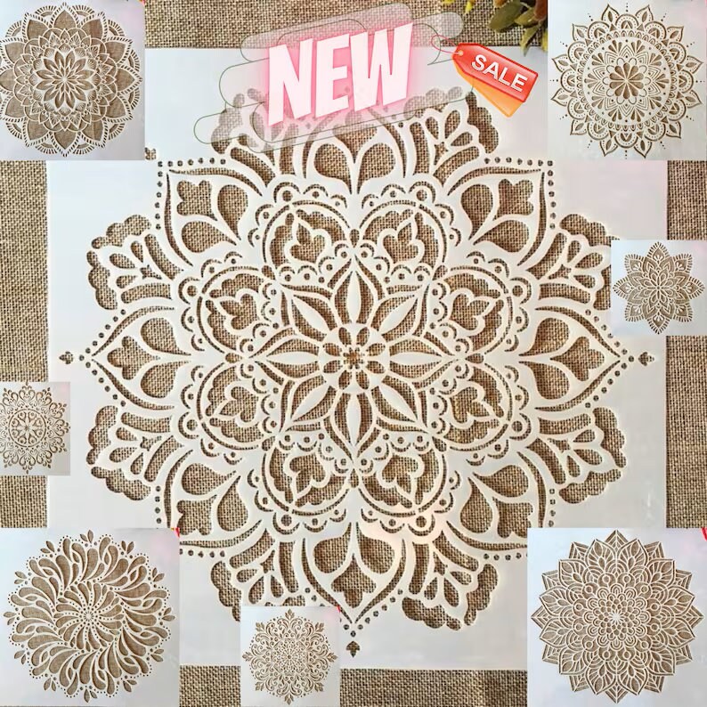 3030cm Beautiful Geometry Quality Mandala Layered Round DIY Art Pattern ...