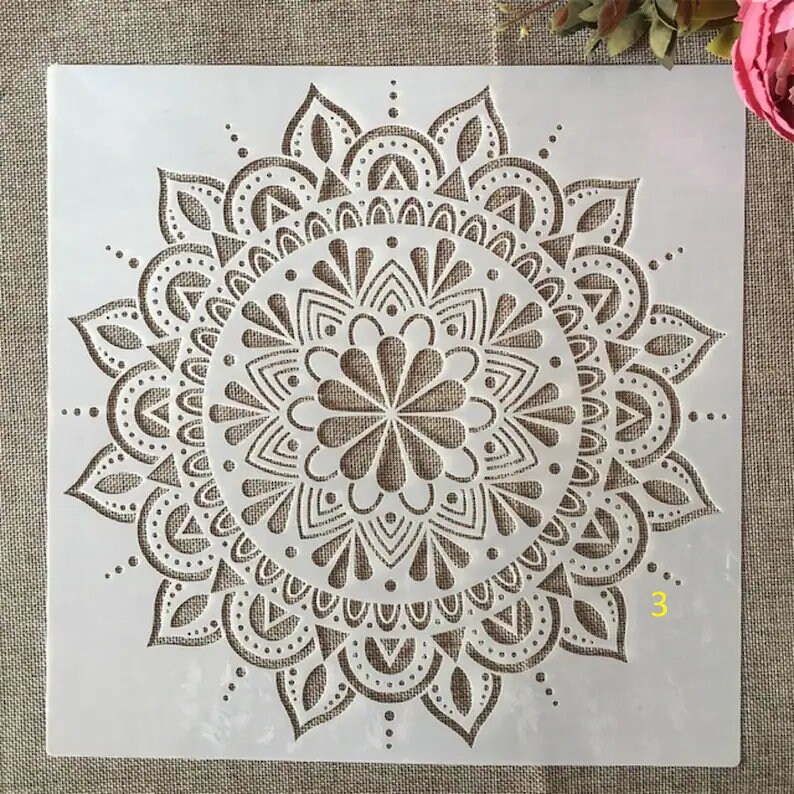 3030cm Beautiful Geometry Quality Mandala Layered Round DIY Art Pattern ...
