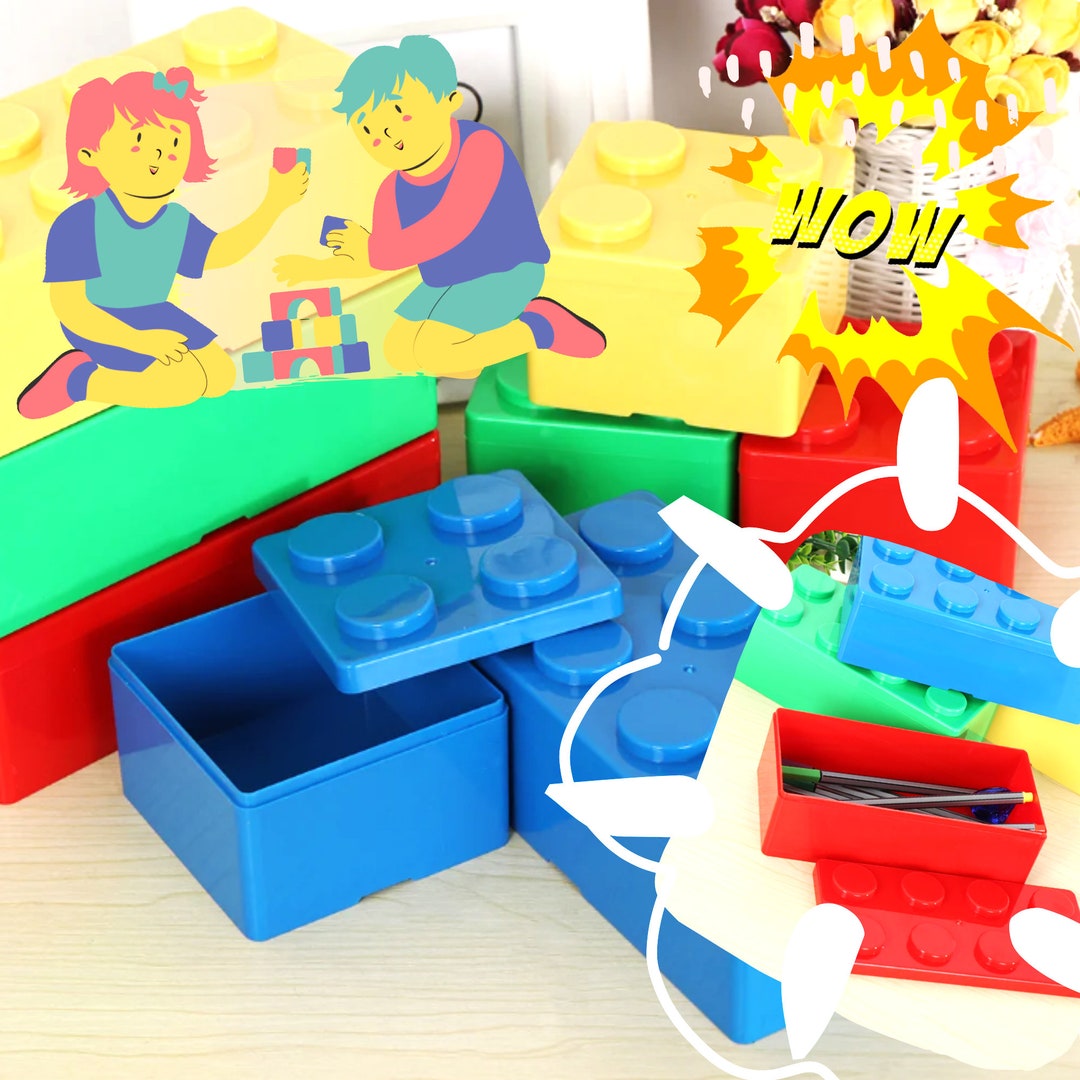 Creative Storage Box Building Block ,shapes Plastic Saving Space Box ...
