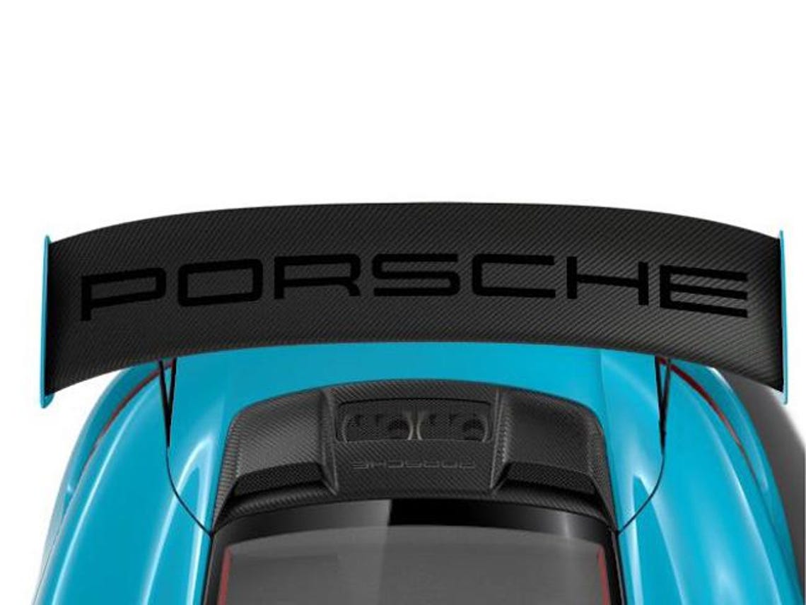 PORSCHE Sticker Rear Spoiler Wing Porsche Rear Spoiler Sticker - Etsy