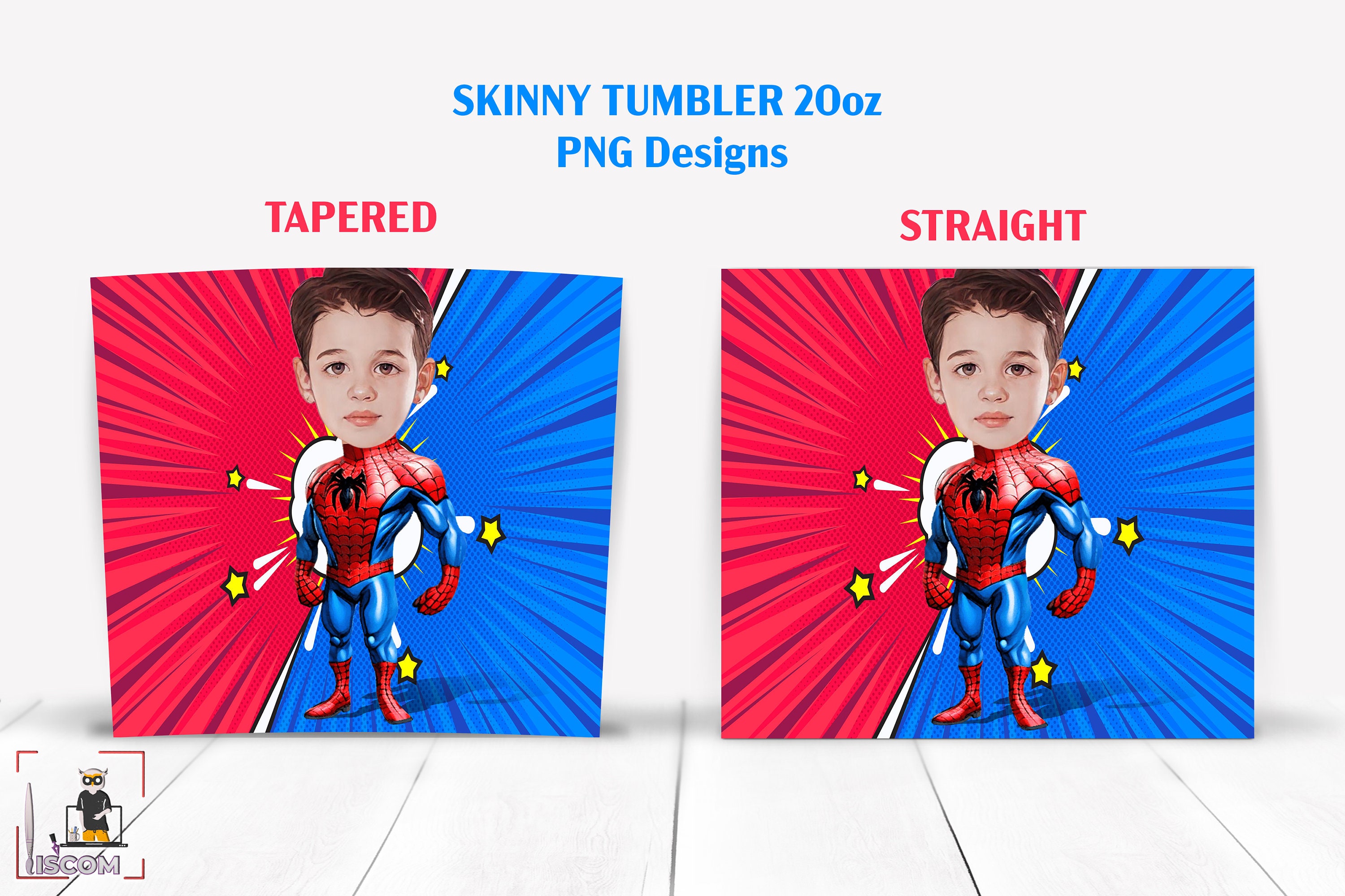 Transform Your Boy's Picture Into a Superhero Cartoon ,kids Tumbler ...