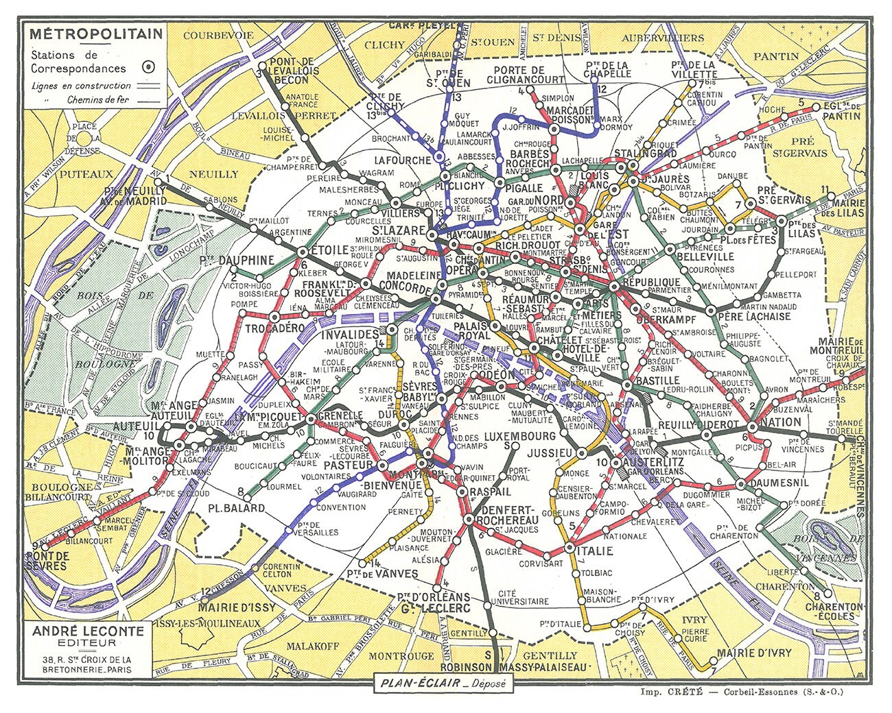 Paris Metro Map, Printable Art, Map of Paris France, Print Wall Art ...