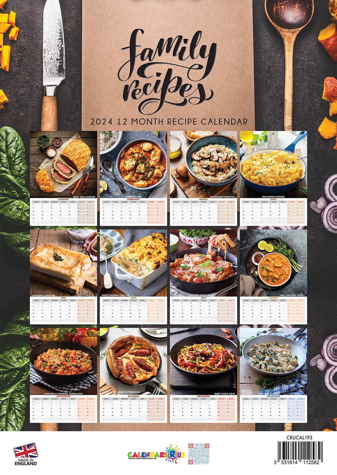 Family Recipes Calendar 2024 sold by Fugitive Fellow | SKU 3736608 ...