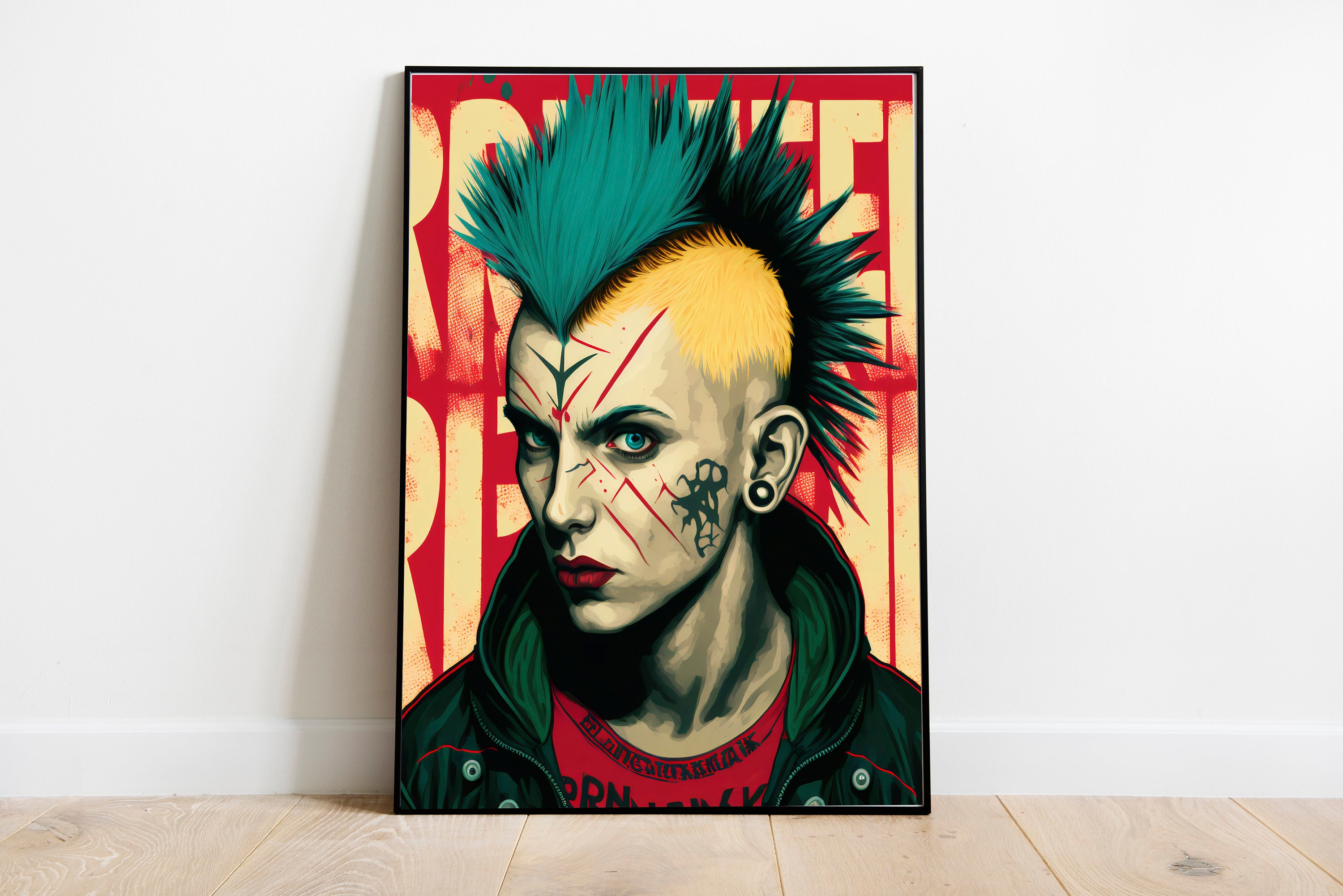 Cute Punk Girl Drawing