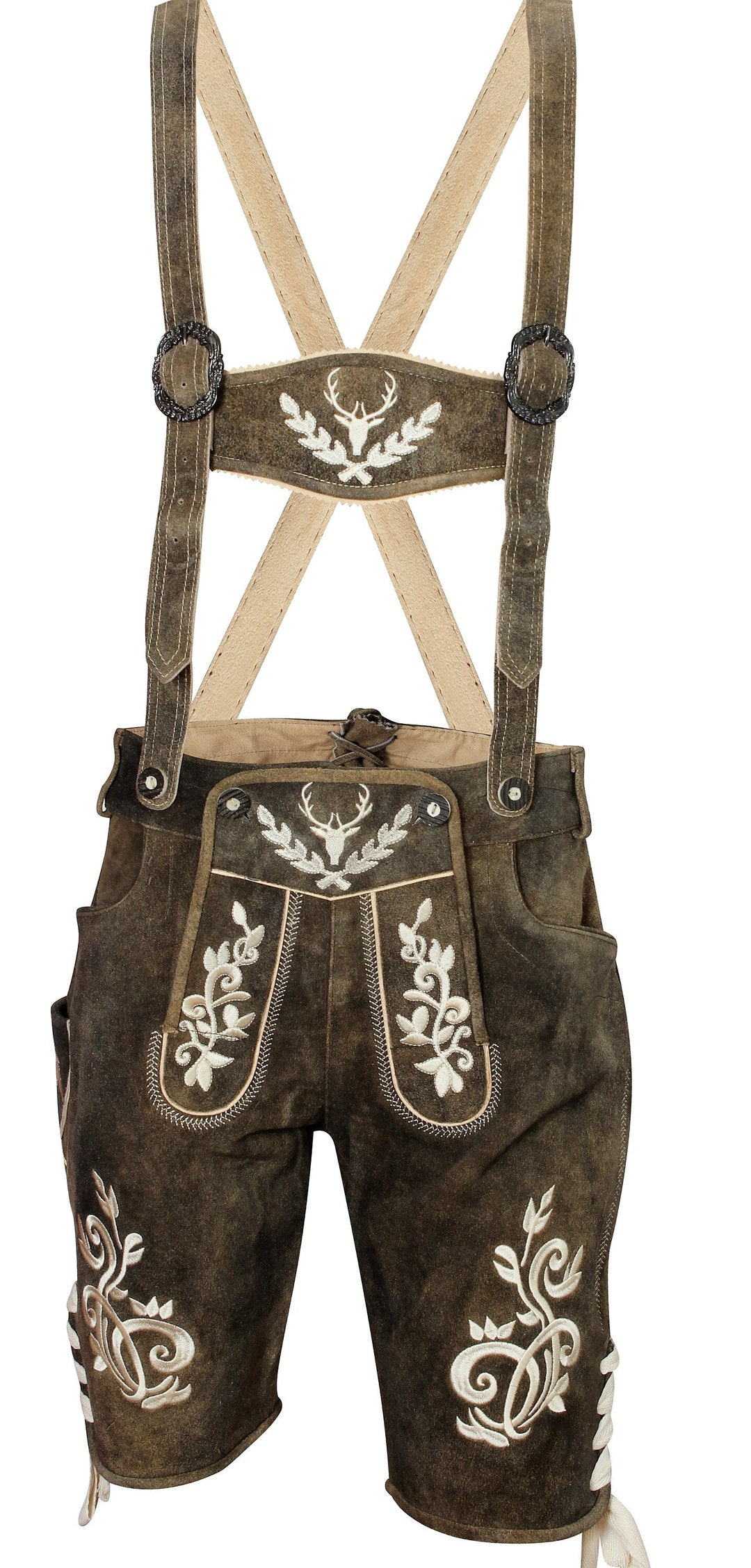 Men's Suede Lederhosen: German Oktoberfest 3D Embroidery - Etsy