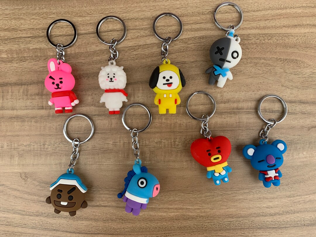 BTS BT21 High Quality Key Chains - Etsy